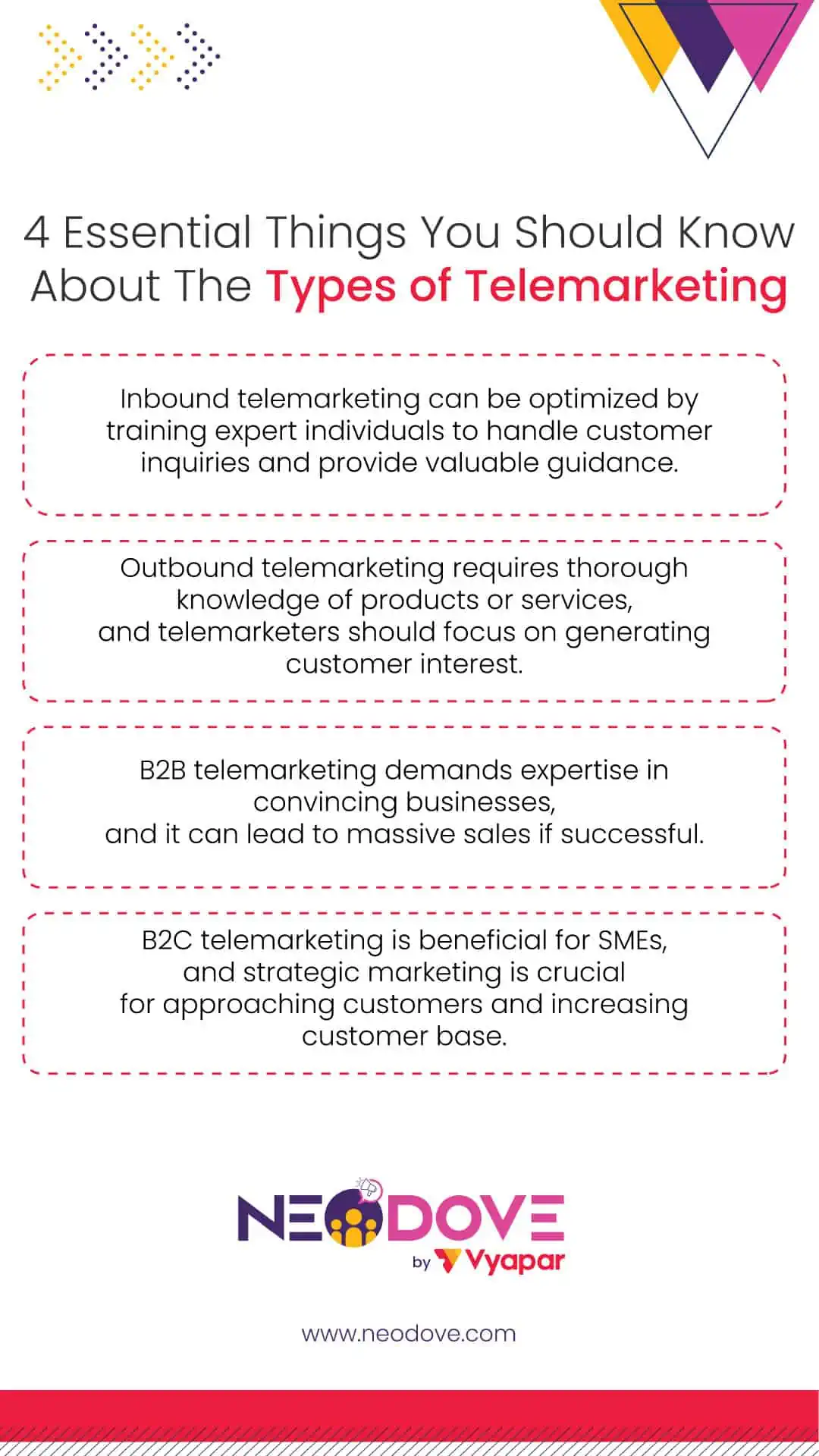 4 Types of Telemarketing For Your Business Needs - NeoDove